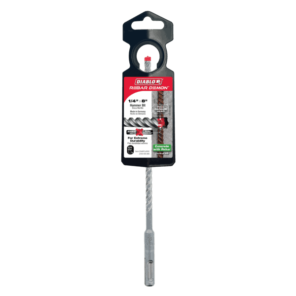 Diablo Dmapl4080 1 4 In X 6 In X 8 In Rebar Demon™ Sds Plus 4 Cutter